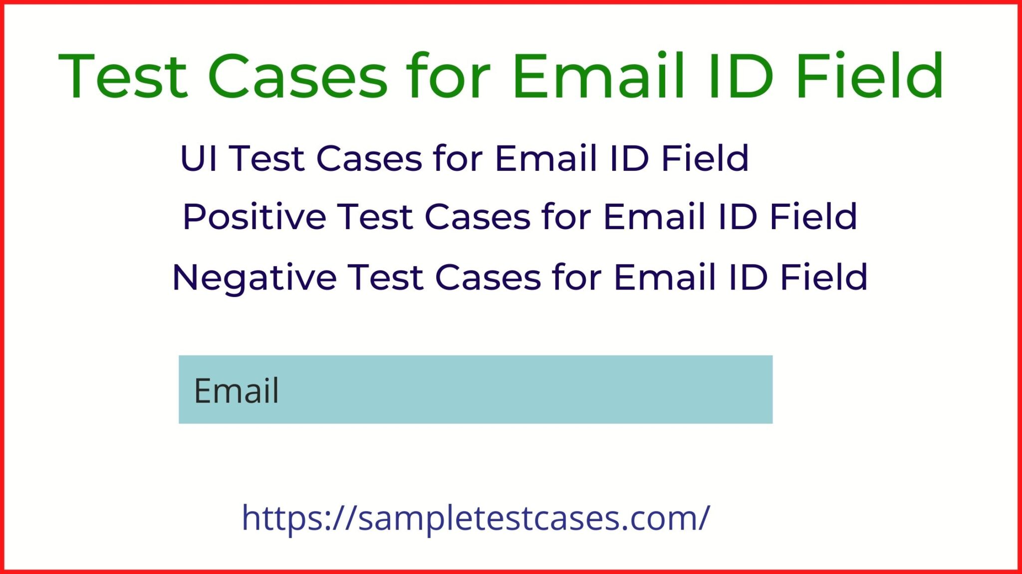 Test Case For Email Field And Email Field Validation 2023