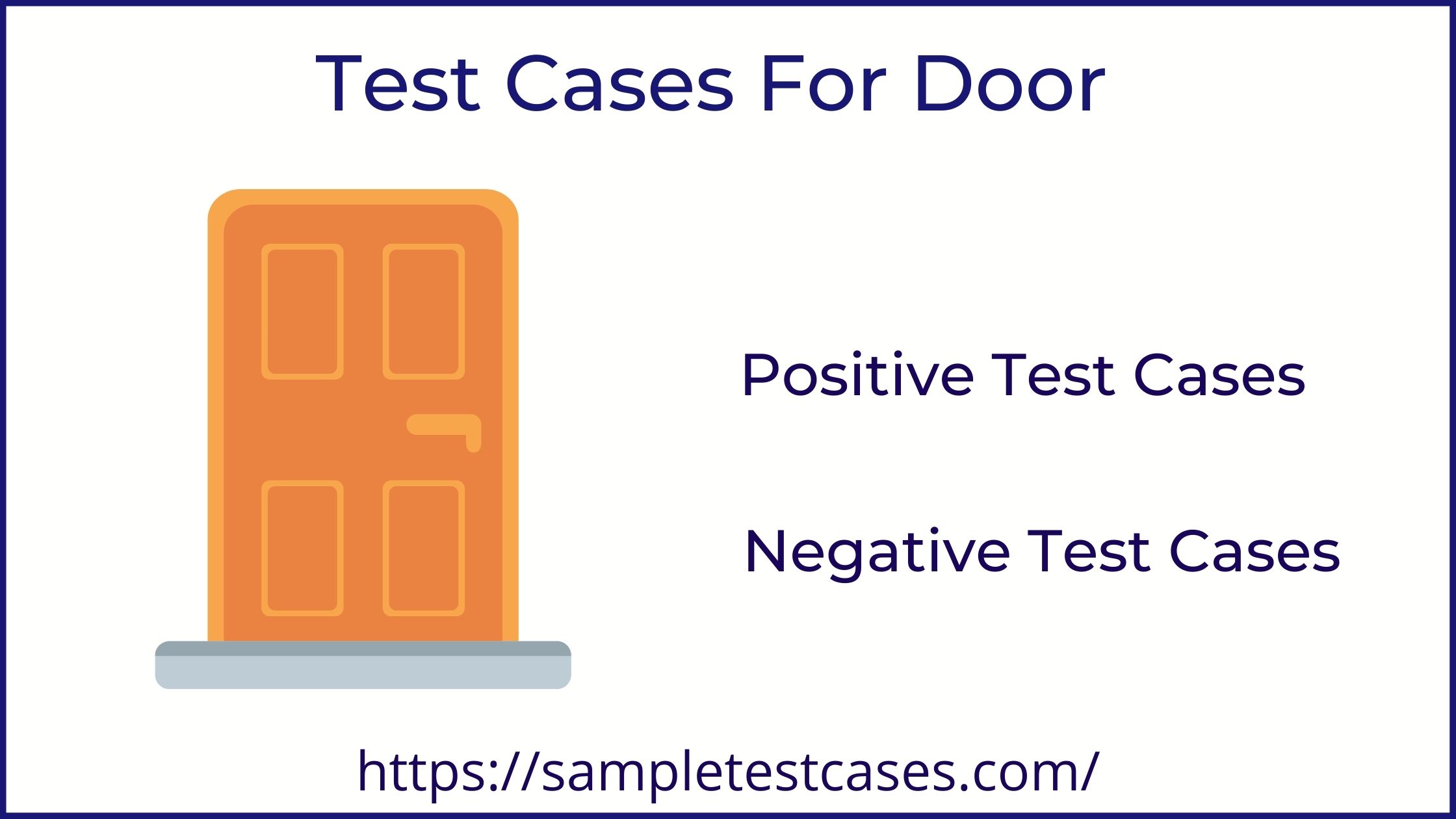 How To Write Test Cases For Door How To Write Test Cases For Door