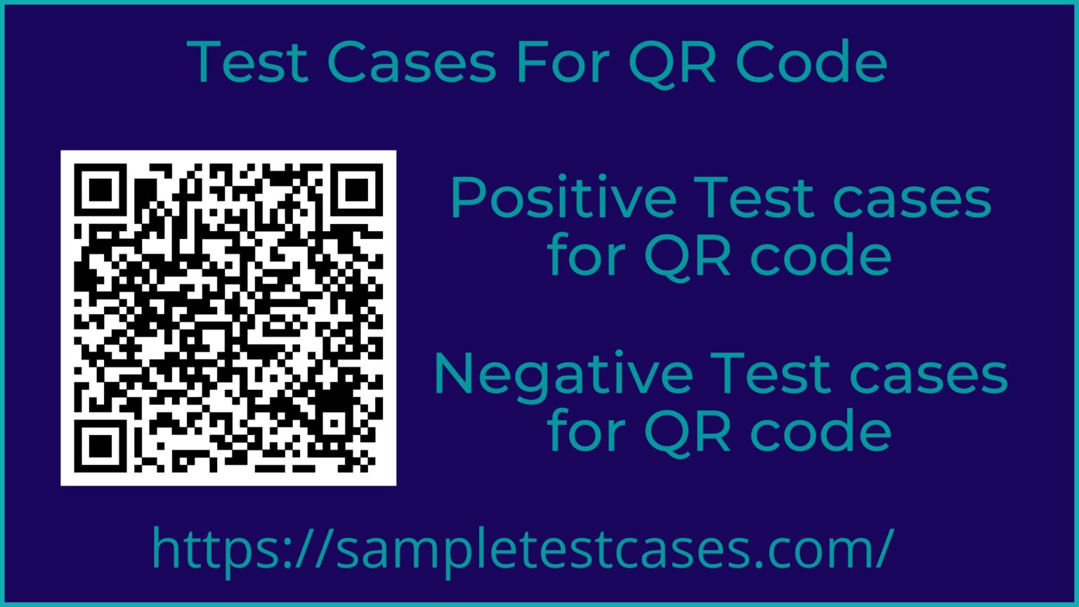 Sample Test Cases - Just Think and Execute