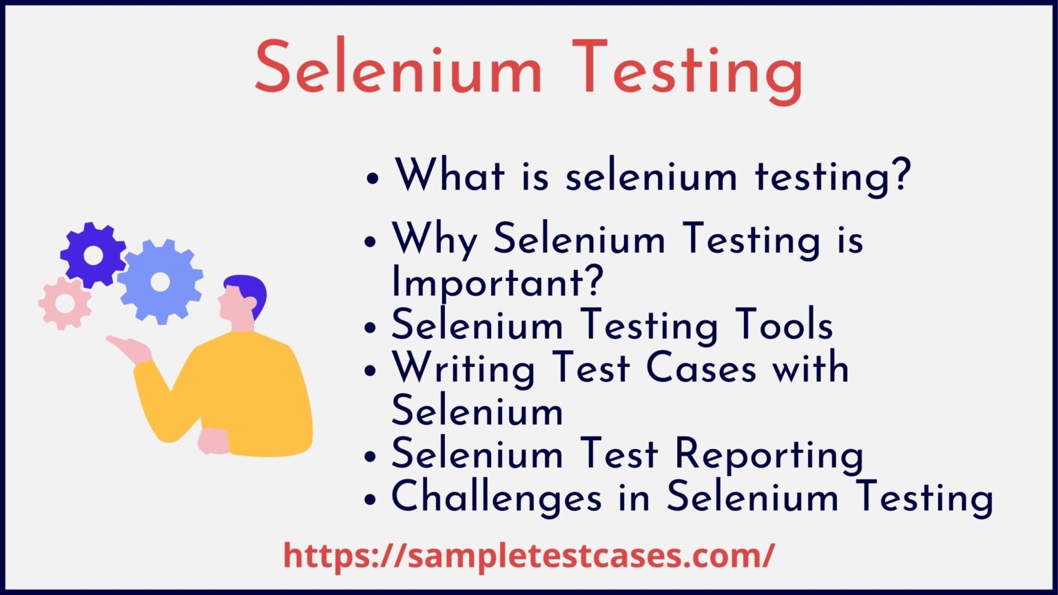 Sample Test Cases - Just Think and Execute