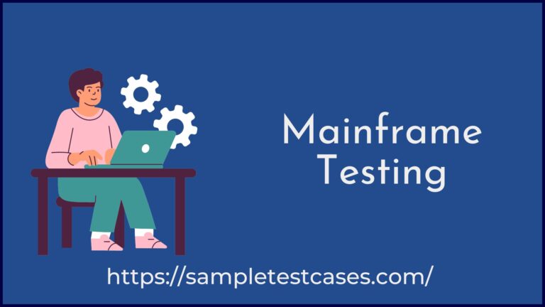 Mainframe Testing : complete tutorial